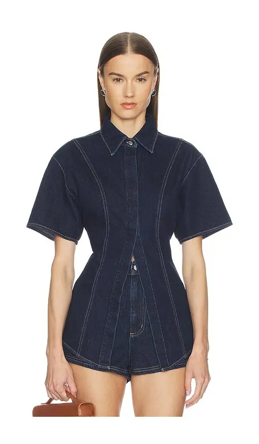 NAKEDVICE The Watson Short Sleeve Shirt - Blue