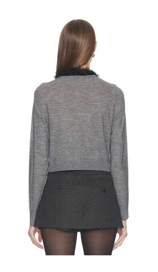 We11Done Feather Collar Cardigan