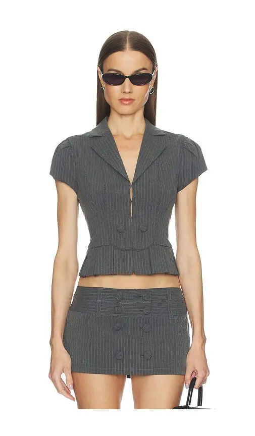GUIZIO Mollie Cap Sleeve Blazer