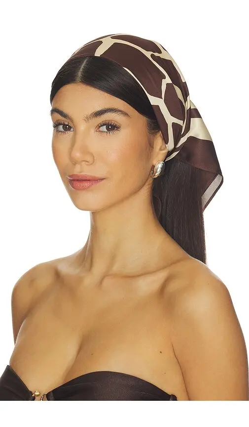 Faithfull The Brand Neve Head Scarf - Brown
