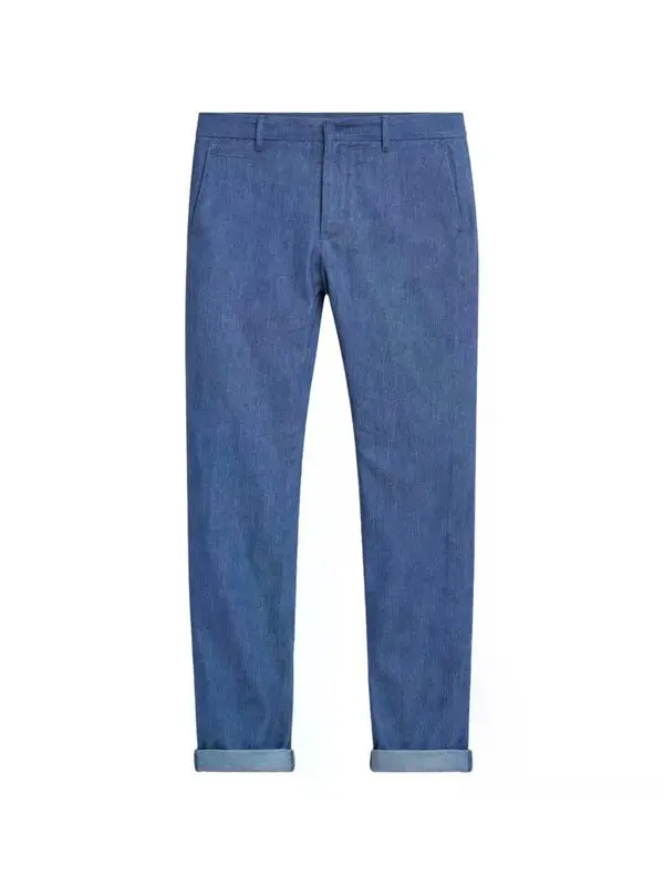 DONDUP Rolled-cuff Trousers - Blue