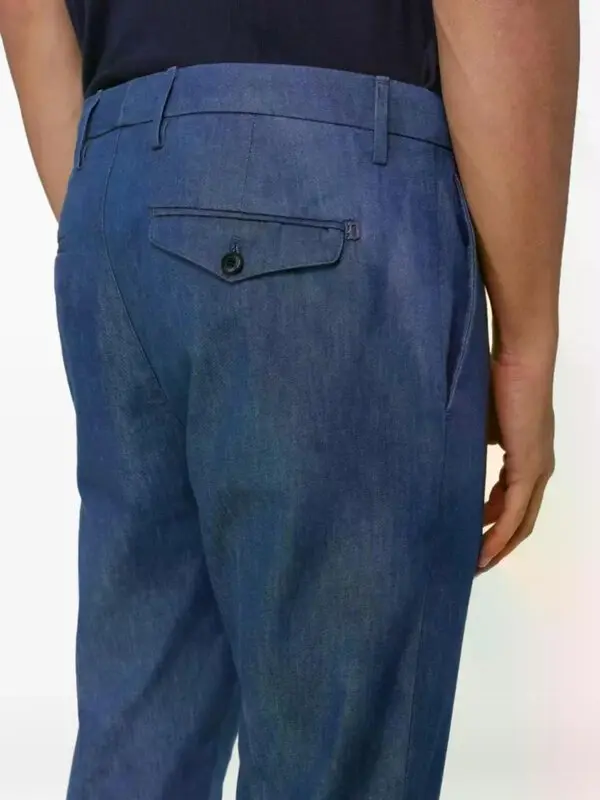 DONDUP Rolled-cuff Trousers - Blue