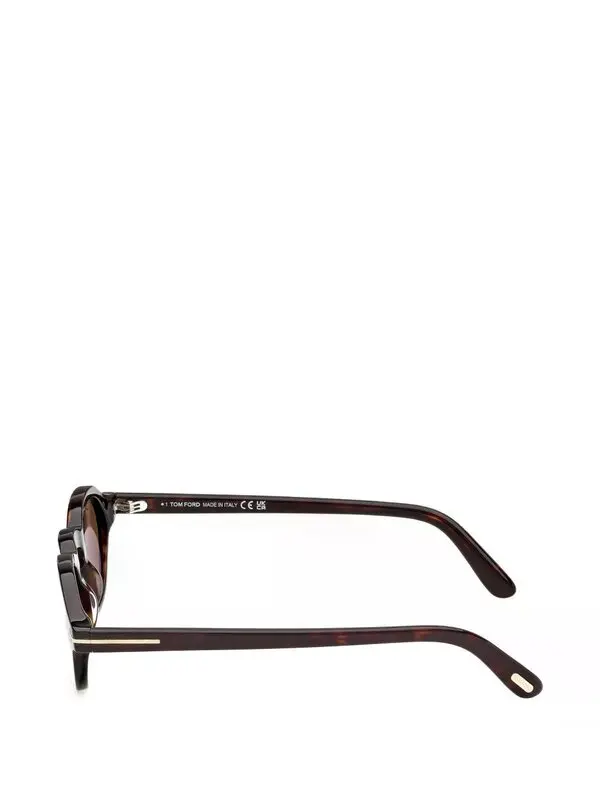 TOM FORD Round Frame Sunglasses - Brown
