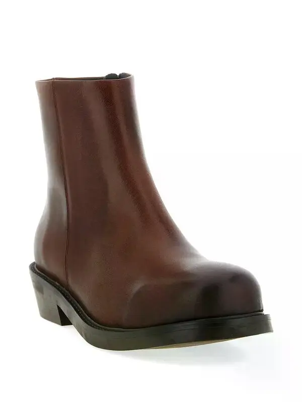 Séfr Lerato Side-zip Boots With Craquelé Finish