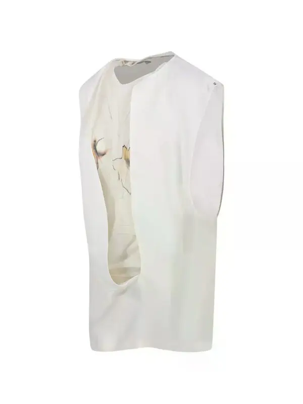 Sportmax Sleeveless Floral Print Top - Neutrals