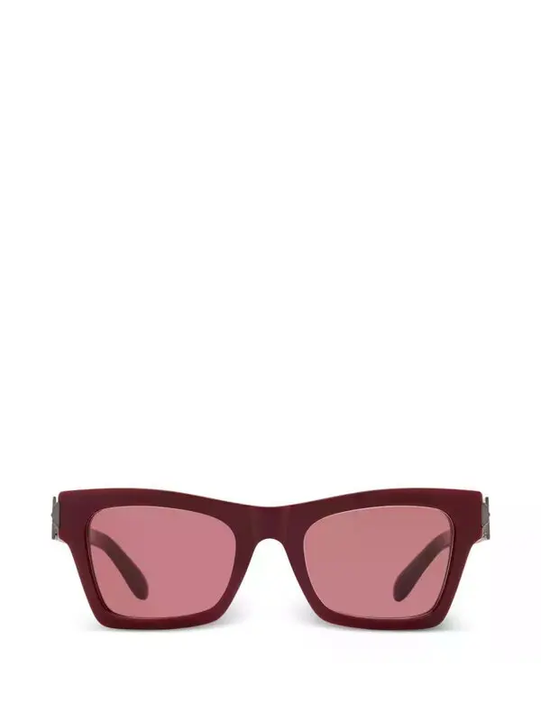 FERRAGAMO Rectangular Frame Sunglasses - Red
