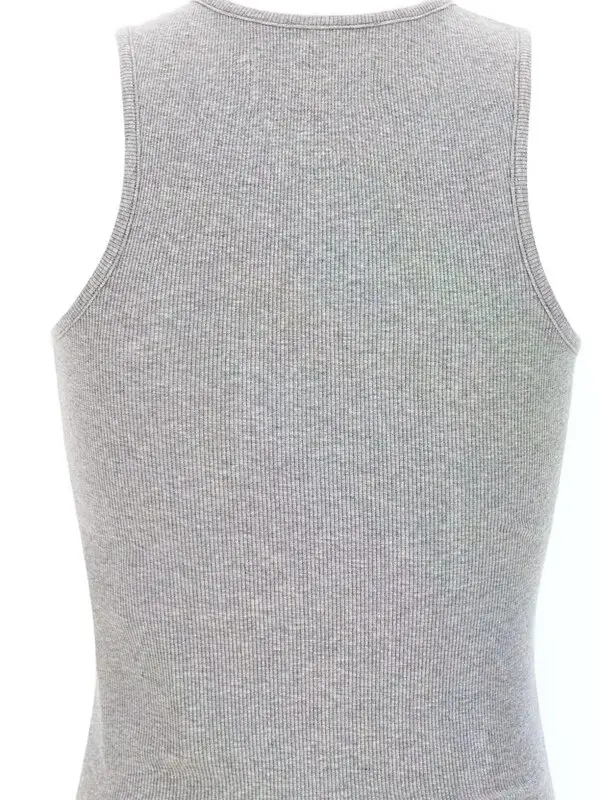 VIVIENNE WESTWOOD Embroidered Logo Ribbed Sleeveless Top
