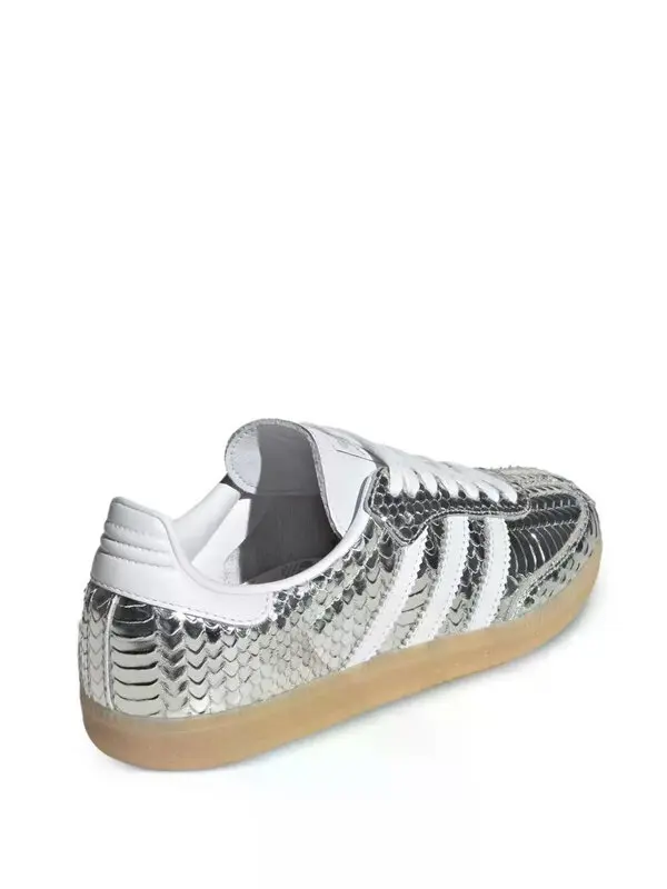 Adidas Samba Snakeskin-effect Striped Sneakers