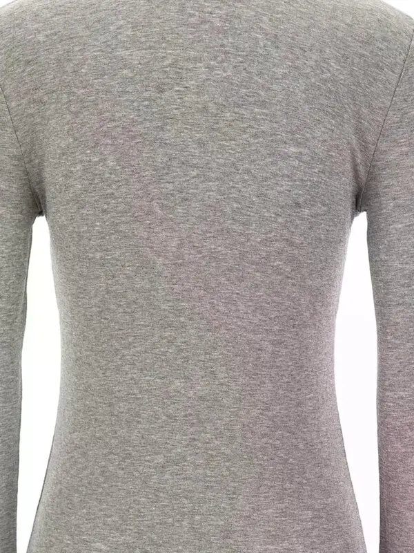 ENTIRE STUDIOS Ribbed Long-sleeve Polo - Grey
