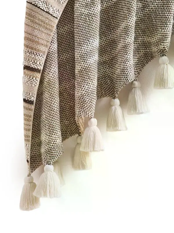 SOHO HOME Cloud Knitted Tassel-detail Throw