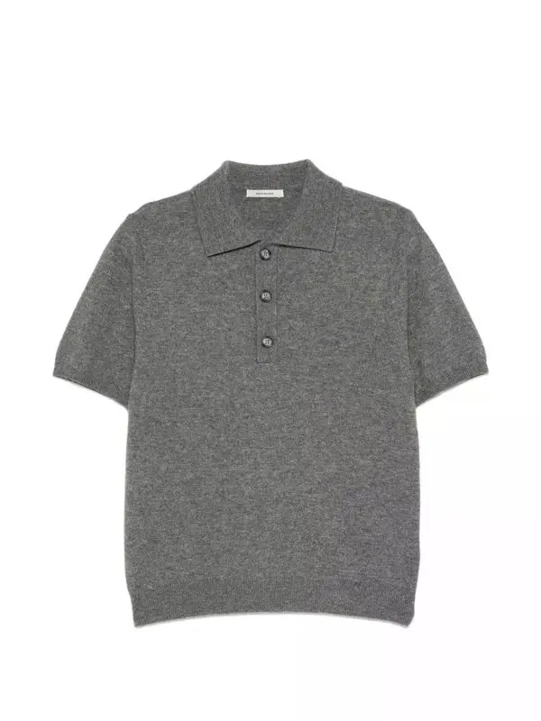 ENTIRE STUDIOS Buttoned Short-sleeve Polo Shirt - Grey