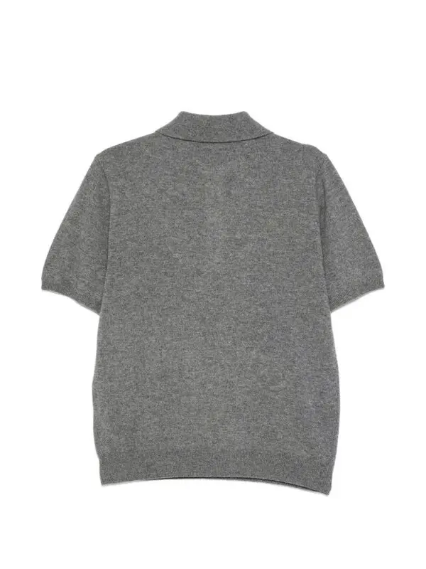 ENTIRE STUDIOS Buttoned Short-sleeve Polo Shirt - Grey