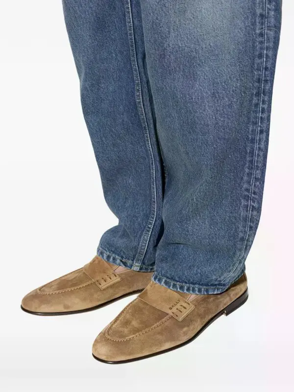 Bally Elios Suede Loafers - Neutrals