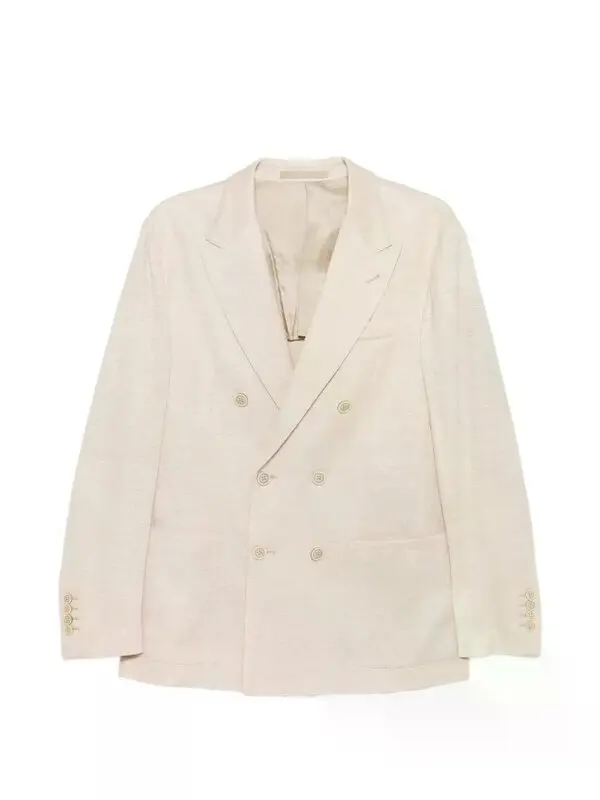 Eleventy Double-breasted Blazer - Neutrals
