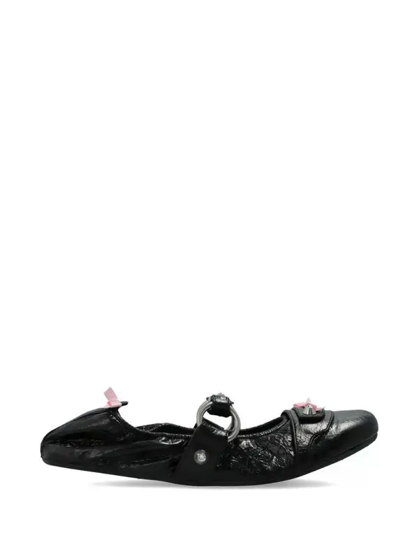 Balenciaga Studded Buckle Embellished Pumps - Black