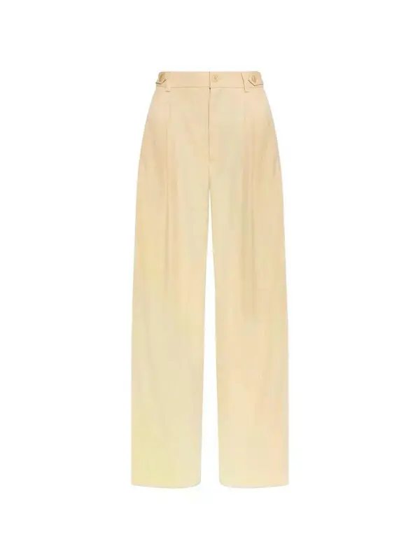 GESTUZ Button Pleated Wide Leg Trousers