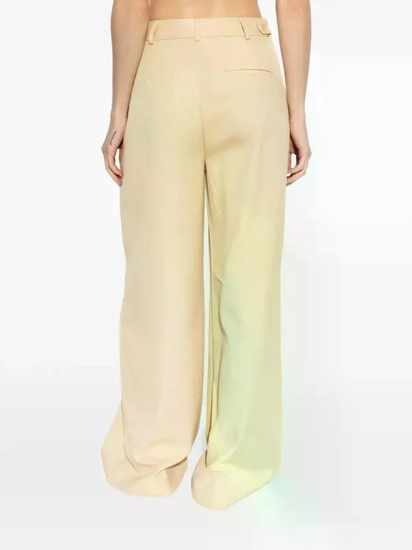 GESTUZ Button Pleated Wide Leg Trousers