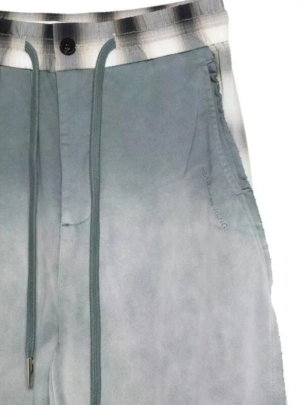 FENG CHEN WANG Plaid Drawstring Track Pants
