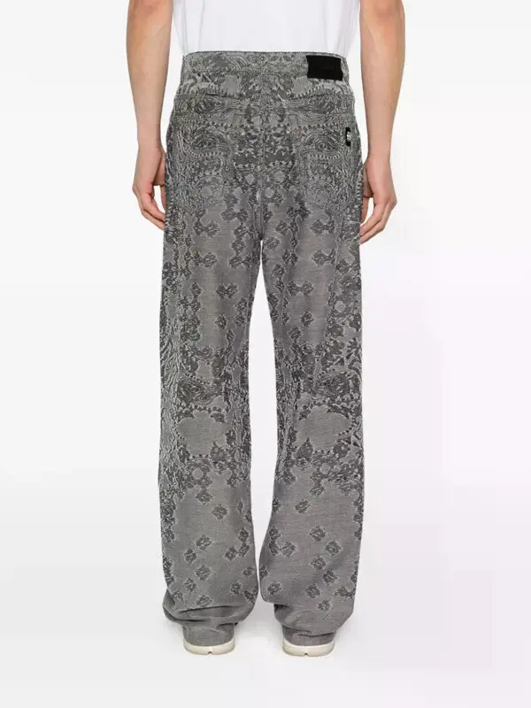 Amiri Bandana Baggy Jeans - Grey