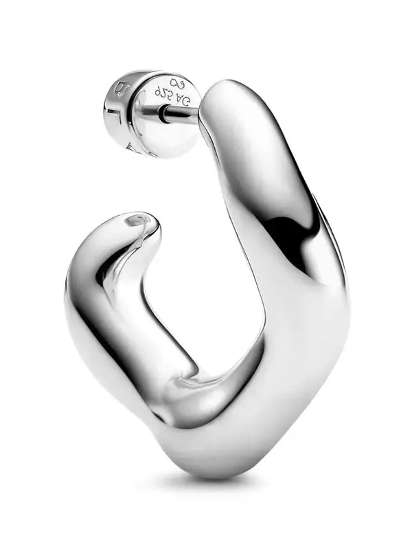MARIA BLACK Anil Wavy Hoop Earring - Silver