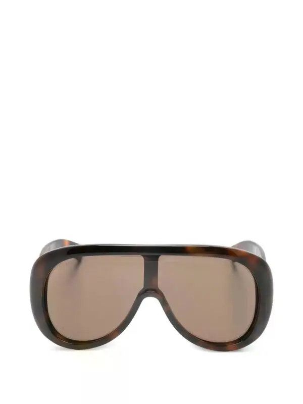 Gucci Oval Logo Sunglasses - Brown