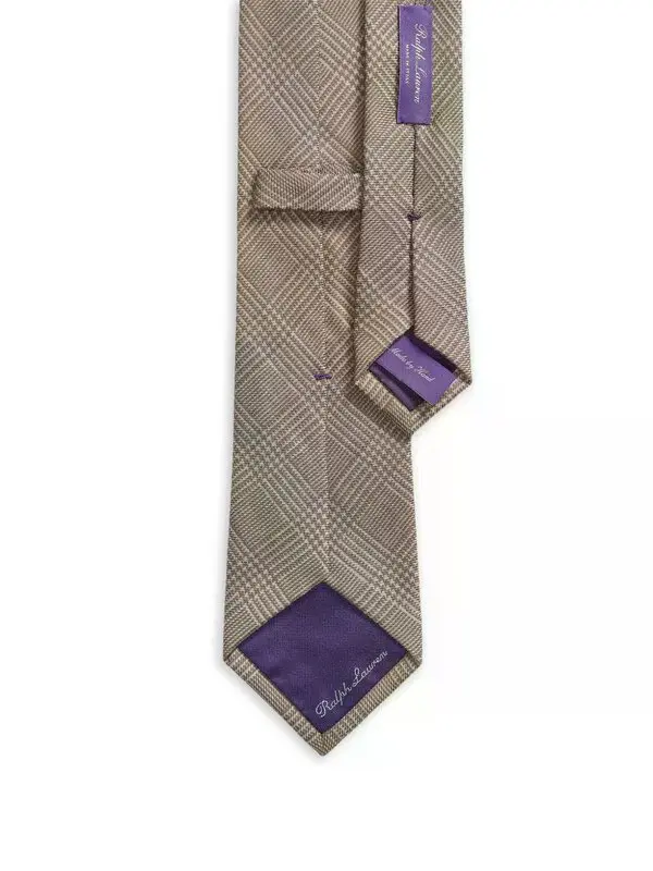 Ralph Lauren Purple Label Glen Plaid Neck Tie