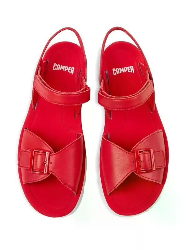 Camper Oruga Buckle Sandals - Red