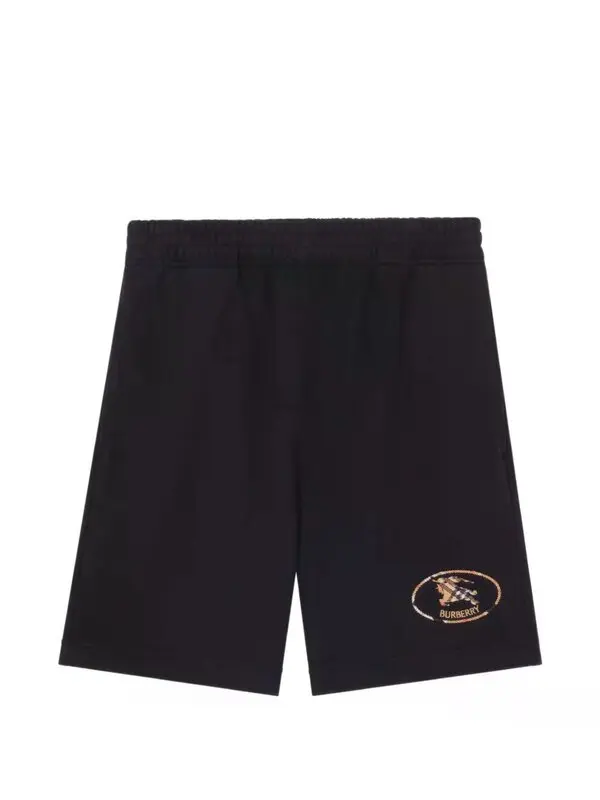 Burberry Knight Stamp Cotton Shorts