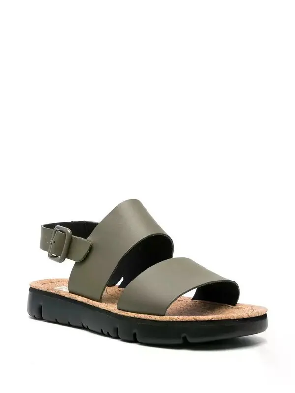 Camper Oruga Sling-back Sandals - Green