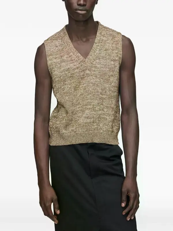 MAISON MARGIELA Sleeveless V-neck Top