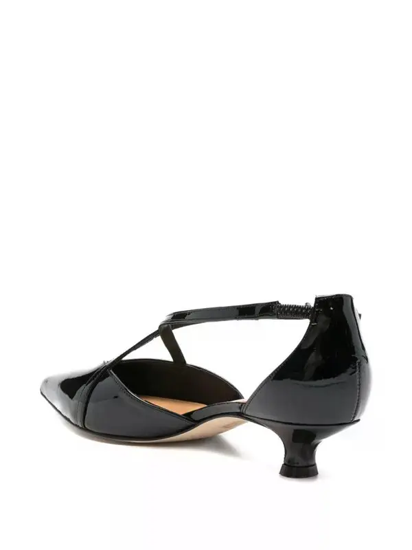 THE SELLER Pointed Toe Buckle Strap Pumps