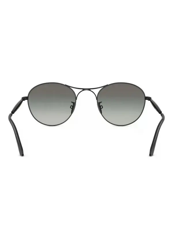 Giorgio Armani Round Frame Gradient Tint Sunglasses