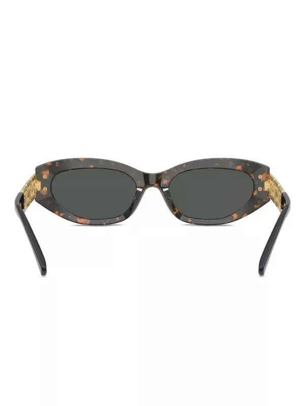 Versace Oval Frame Sunglasses - Brown