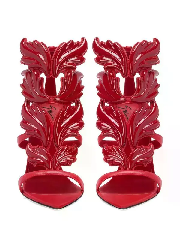 GIUSEPPE ZANOTTI Strappy Stiletto Sandals - Red