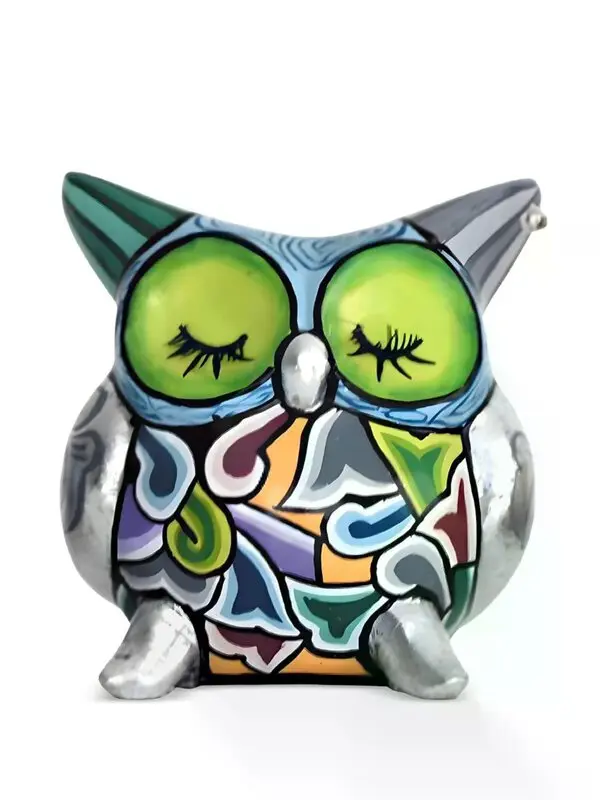 TOMS DRAG Owl Figurine - Silver