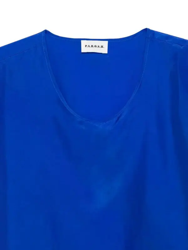 P.a.r.o.s.h Saxon V-neck Blouse - Blue