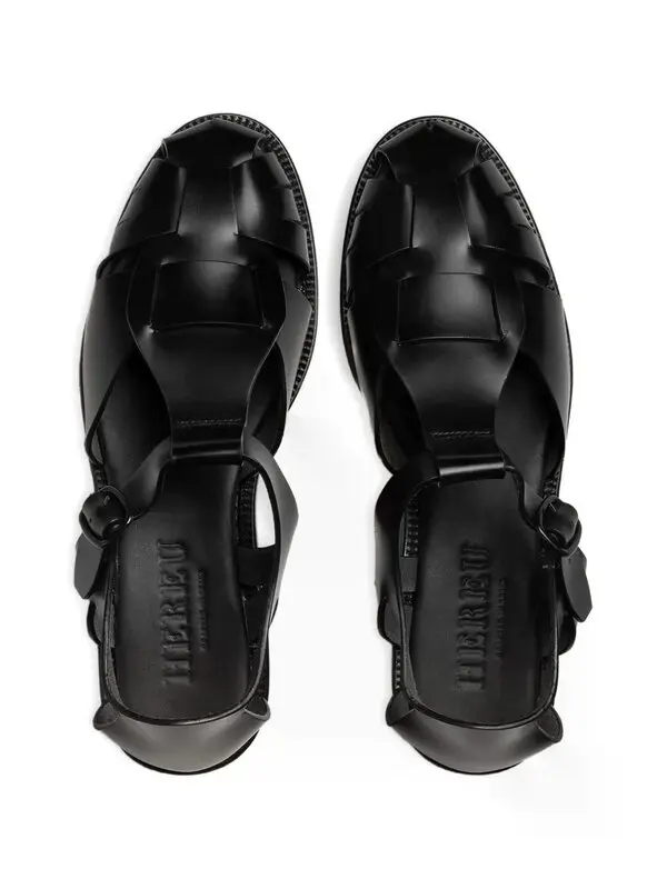 Hereu Pesca Fisherman Sandals - Black