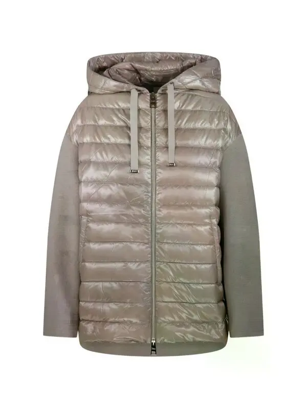 Herno Hooded Quilted Jacket - Grey