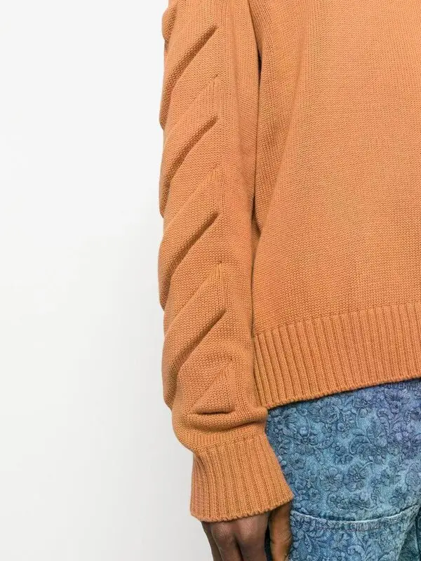 Off-White 3d Diagonal Stripe Crewneck Jumper
