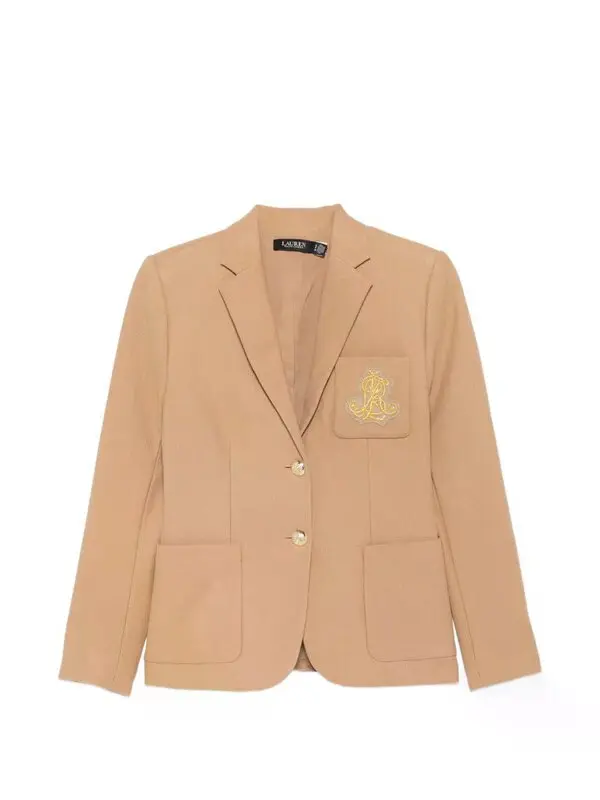 Ralph Lauren Embroidery-detail Chest-pocket Blazer