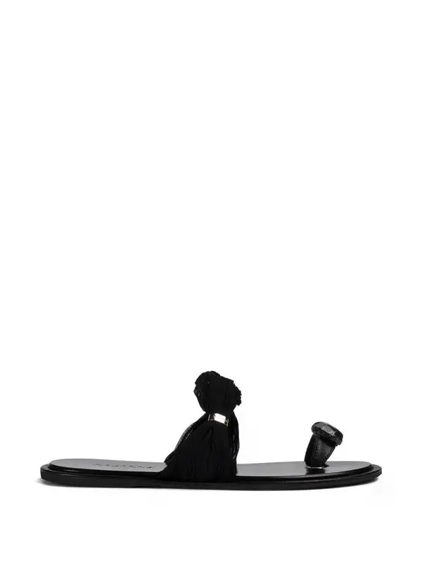 LE SILLA Numa Mules With Tassel Detail - Black