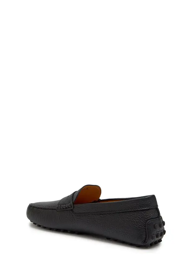 TOD'S Grained Leather Penny Loafers