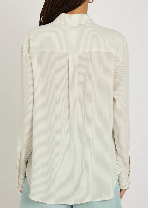 BLAZÉ MILANO Pinstripe Silk Shirt