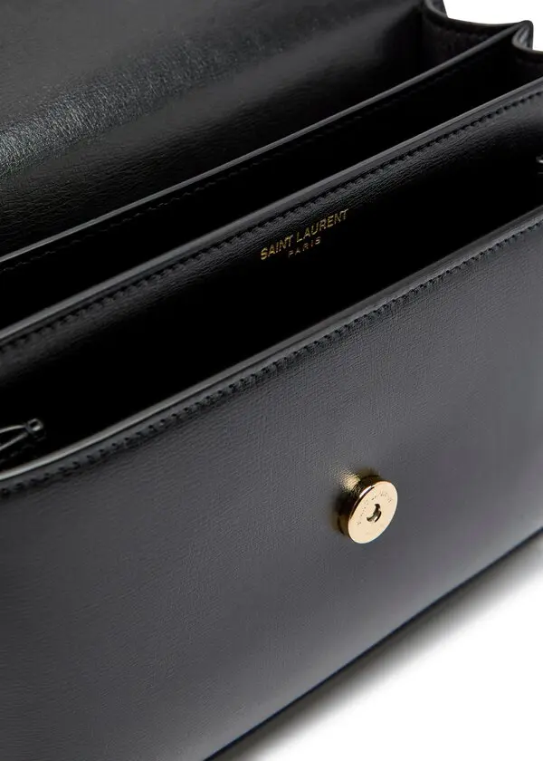 Saint Laurent Sunset Leather Cross-body Bag - Black