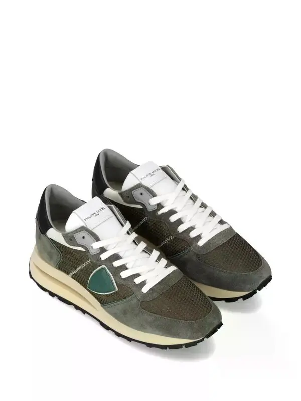 Philippe Model Tropez Haute Triangle-patch Low-top Sneakers - Green