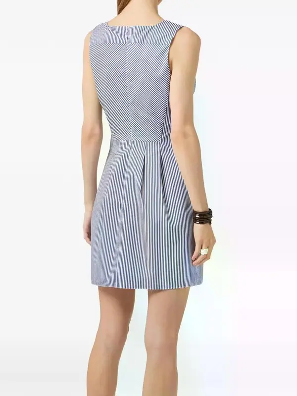 Elisabetta Franchi Sleeveless V-neck Mini Dress With Jewel Scarf