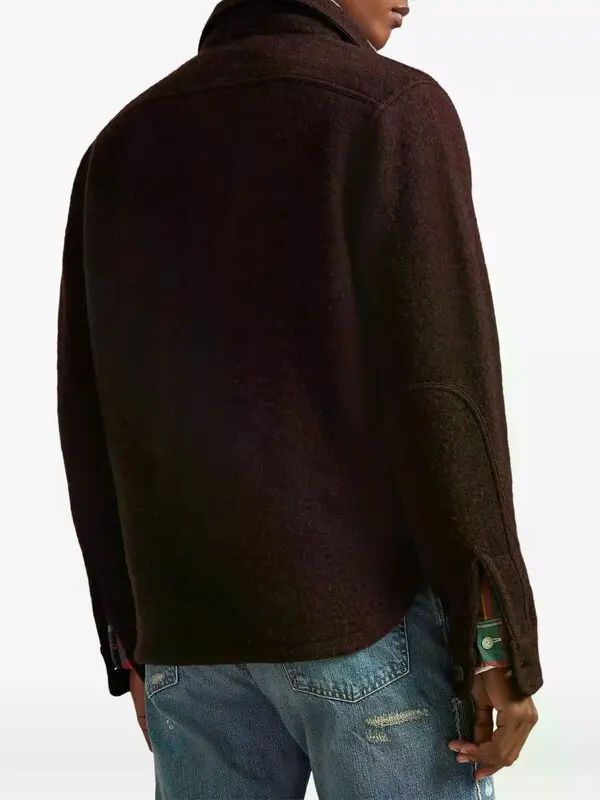 Polo Ralph Lauren Felted Shirt Jacket - Brown