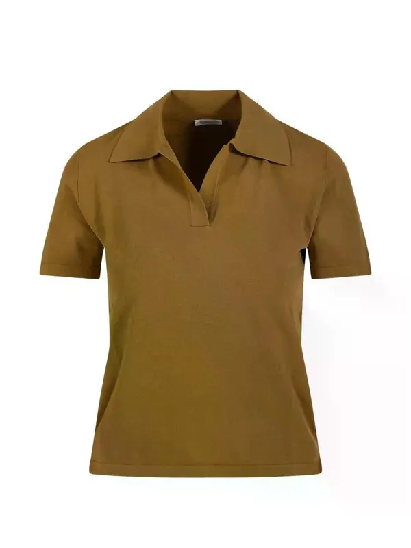 ROBERTO COLLINA V-neck T-shirt - Brown