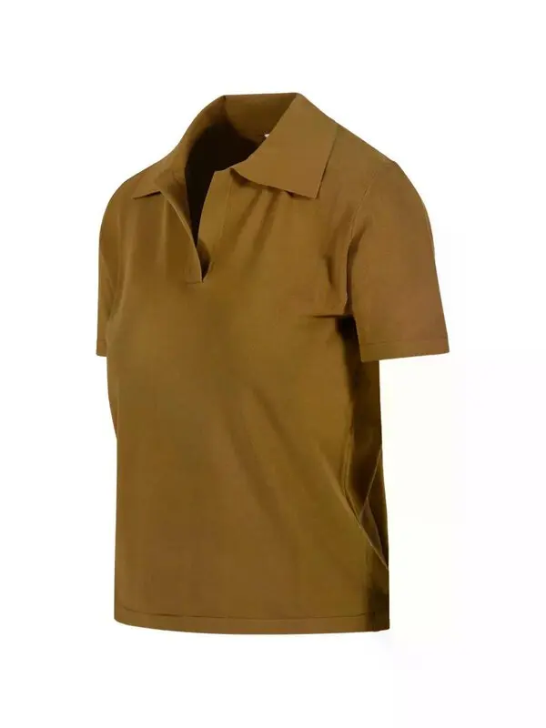 ROBERTO COLLINA V-neck T-shirt - Brown