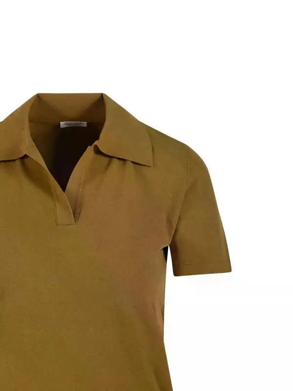 ROBERTO COLLINA V-neck T-shirt - Brown